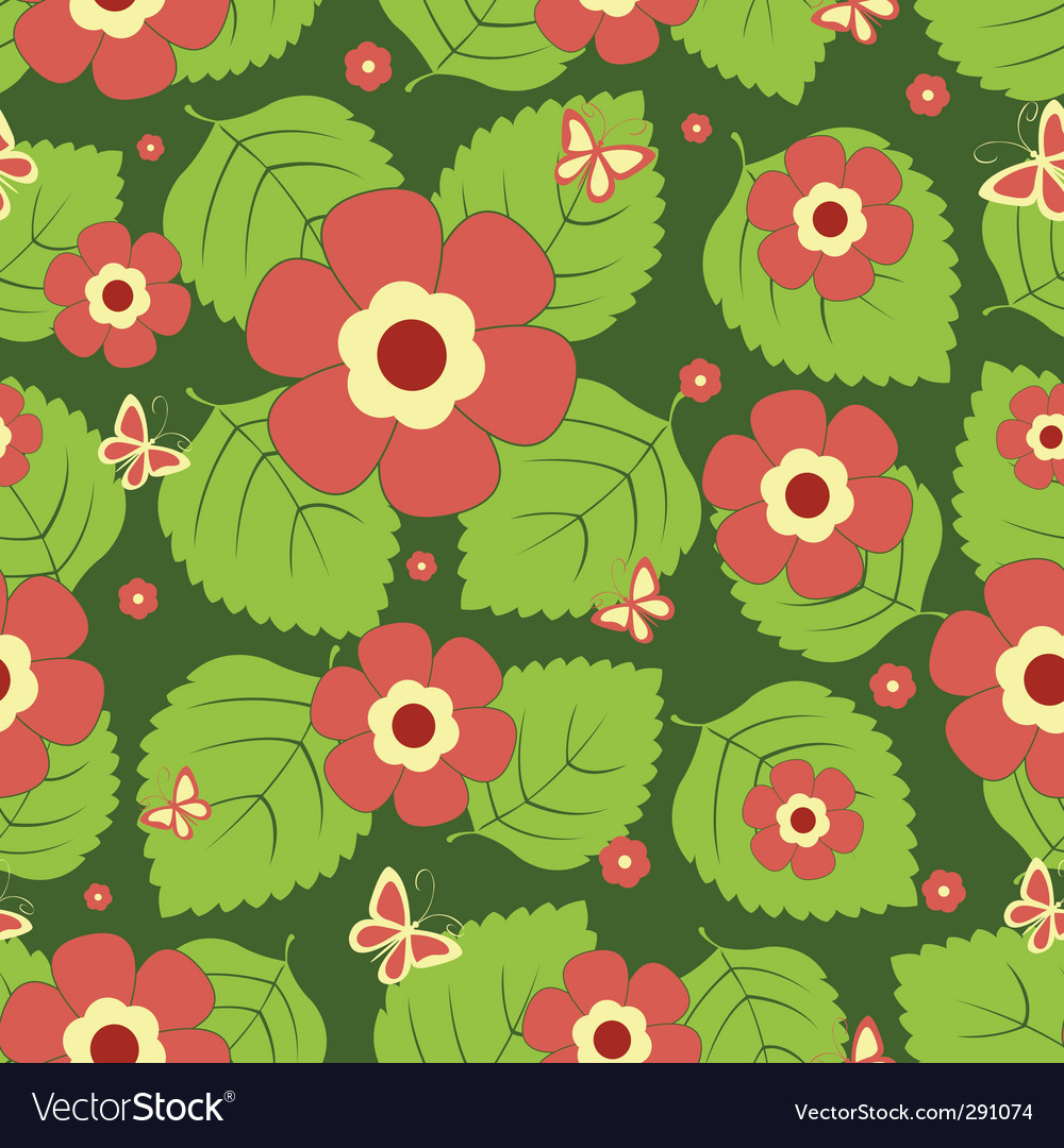 Flower pattern Royalty Free Vector Image - VectorStock