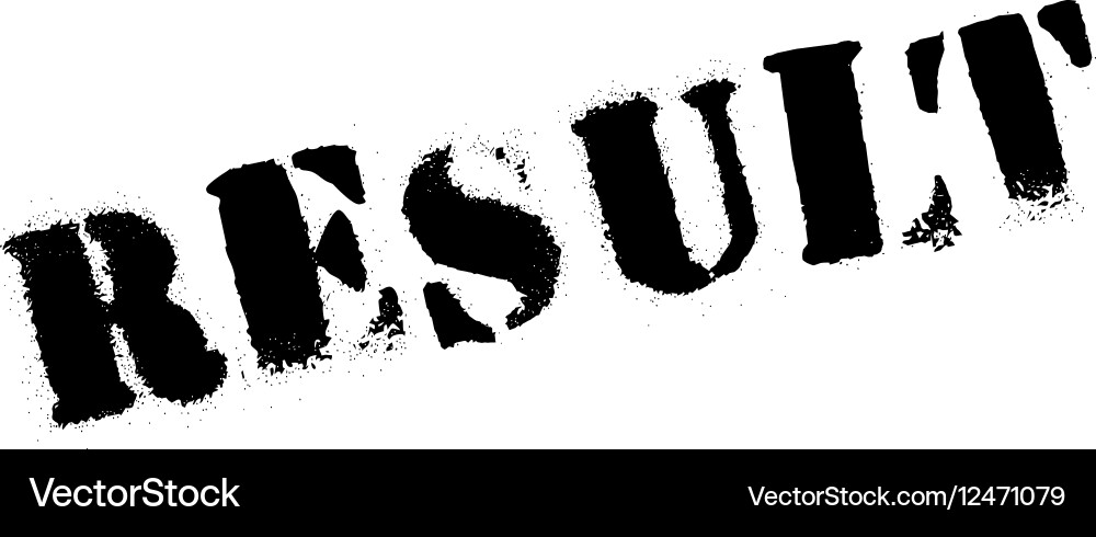 Result rubber stamp Royalty Free Vector Image - VectorStock