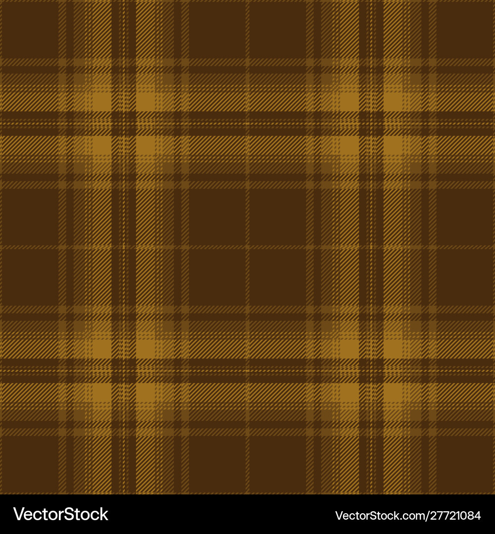Brown and gold tartan plaid scottish pattern Vector Image