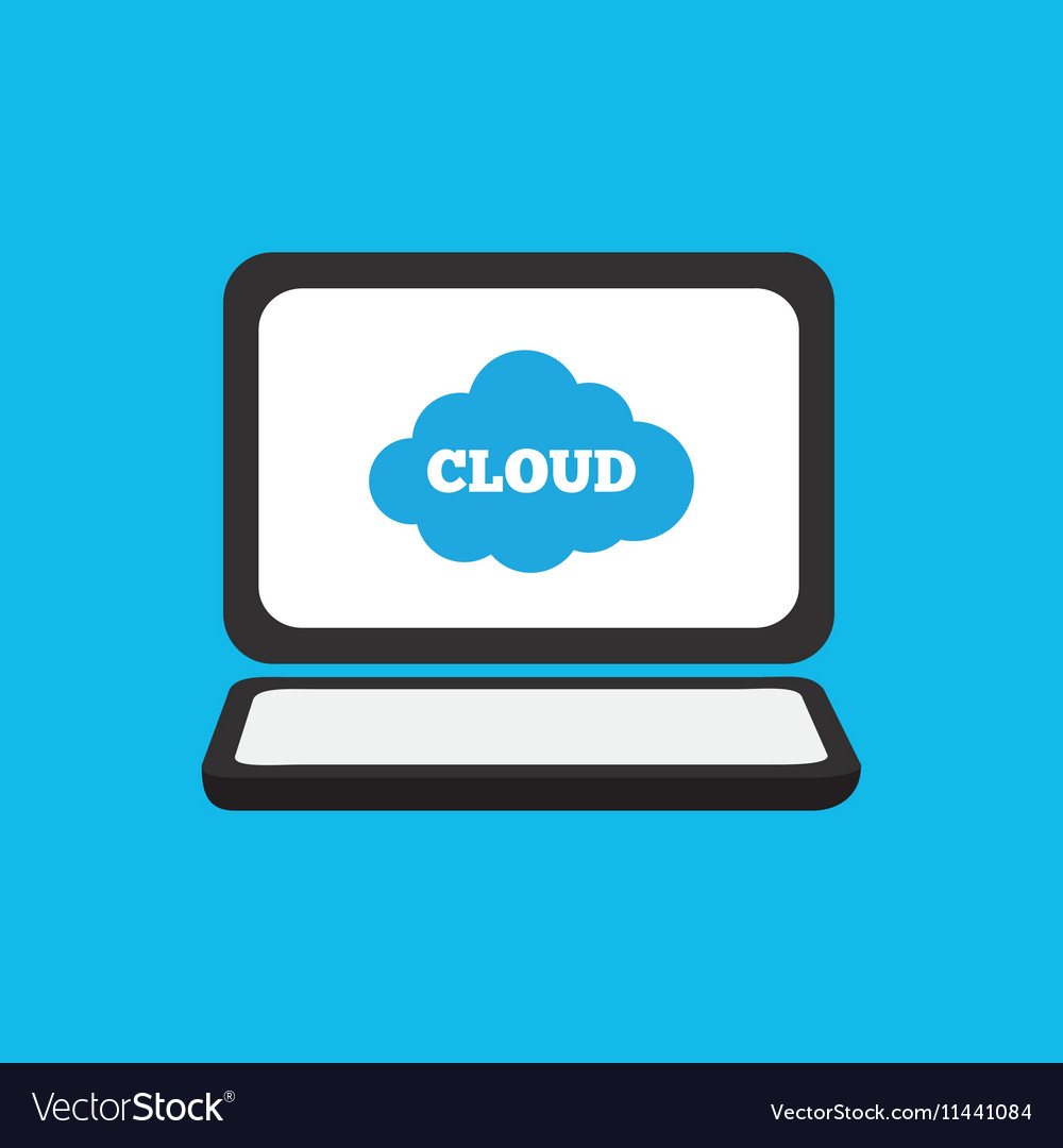 Cloud computing technology Royalty Free Vector Image