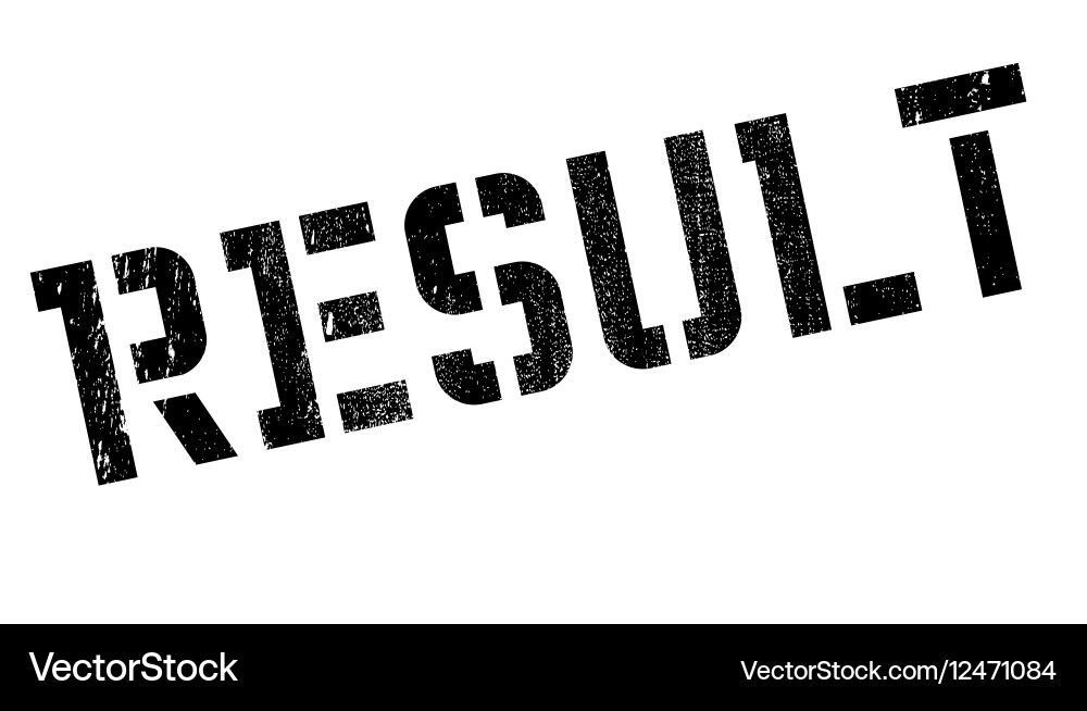 Result rubber stamp Royalty Free Vector Image - VectorStock