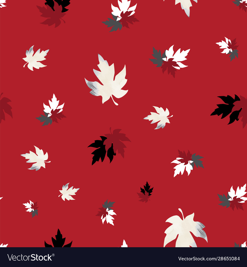 Seamless pattern with patterned leaves complex Vector Image