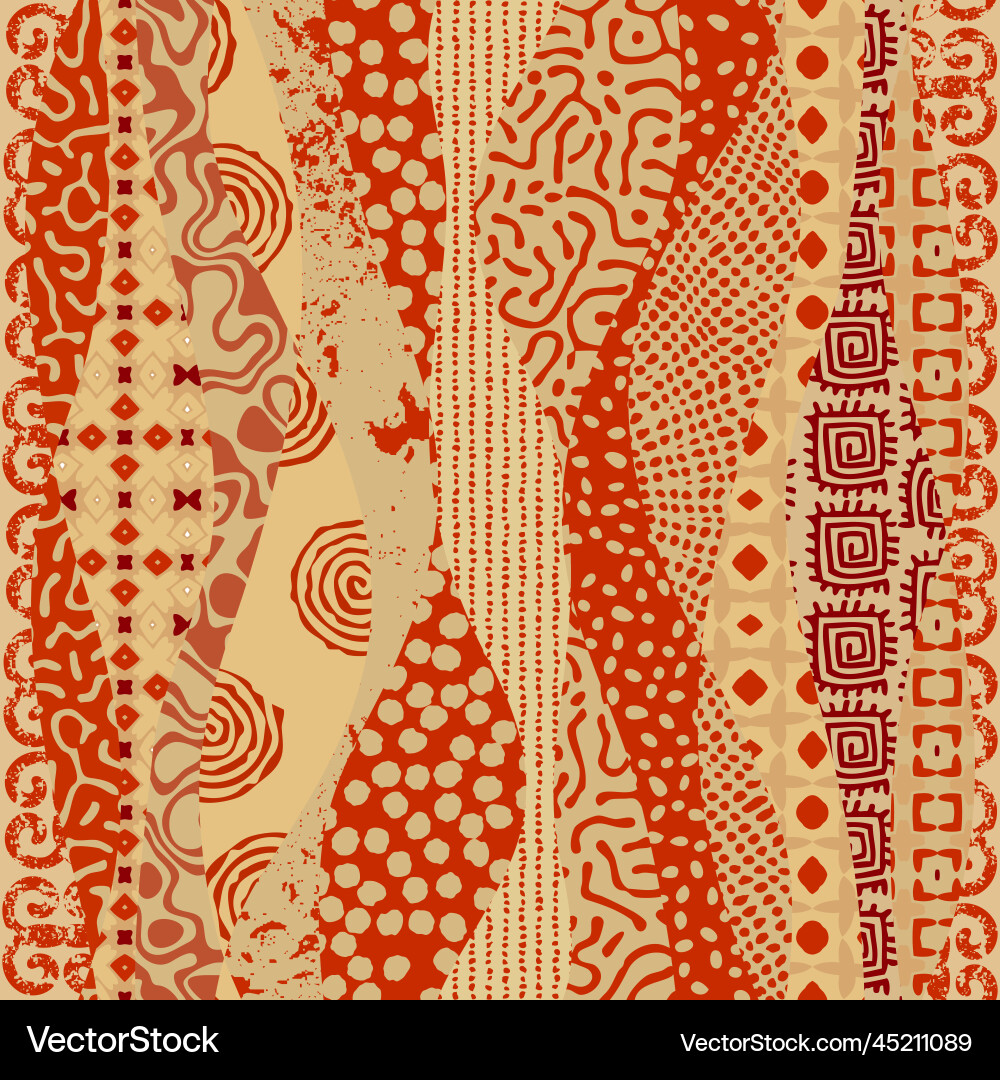Ethnic tribal native pattern seamless art Vector Image