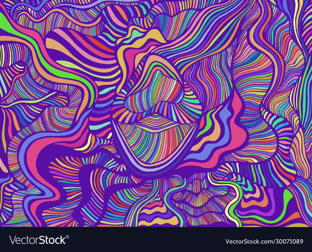 Funky bright abstract lines art pattern rainbow Vector Image Funky bright abstract lines art pattern rainbow Vector Image