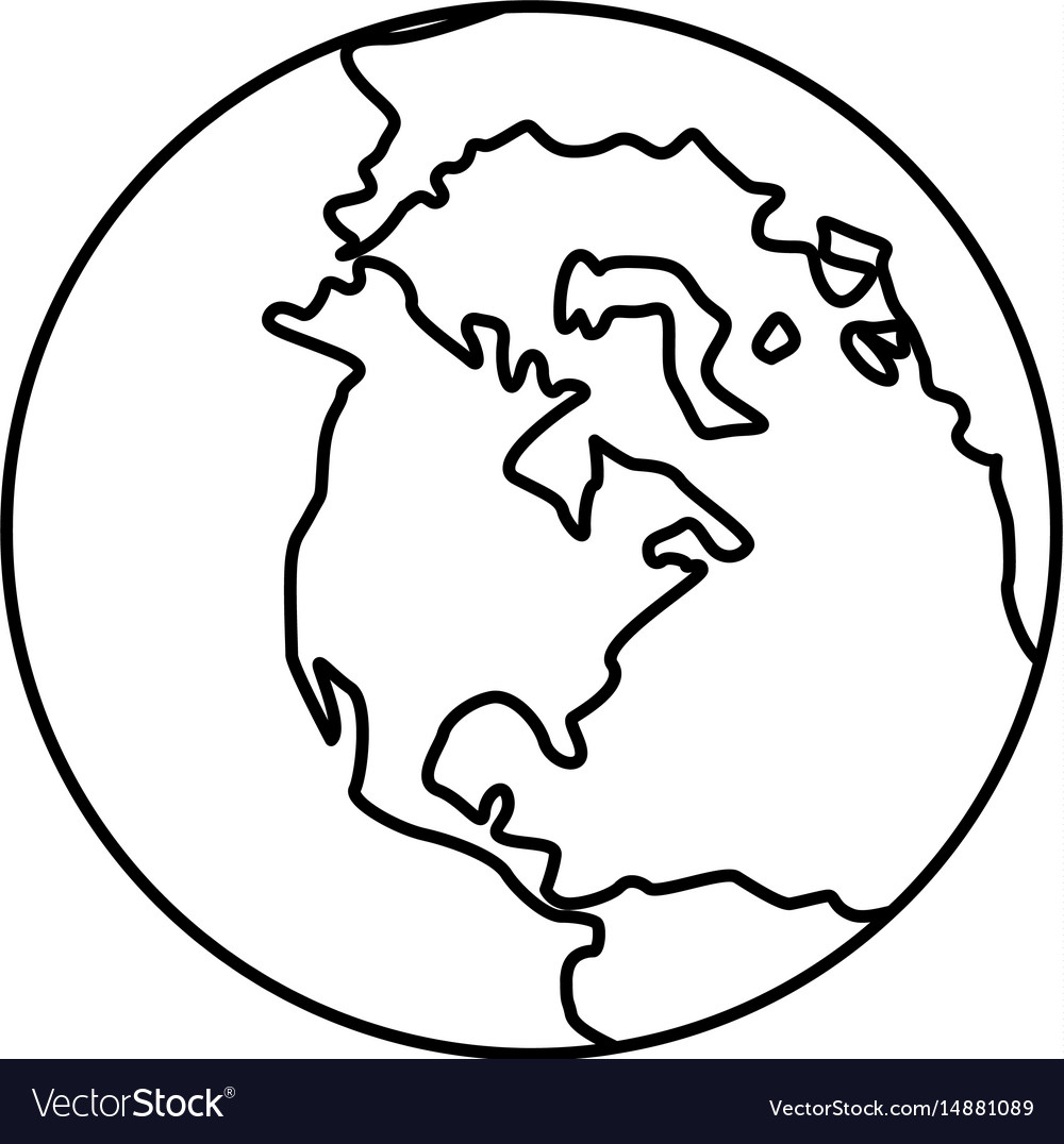 Planet earth icon Royalty Free Vector Image - VectorStock