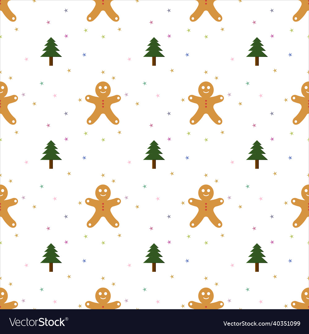 Christmas repeat pattern simple theme Royalty Free Vector