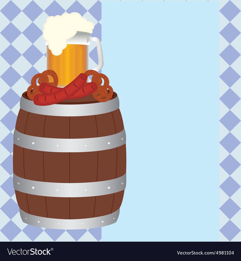 Abstract oktoberfest background with some special Vector Image