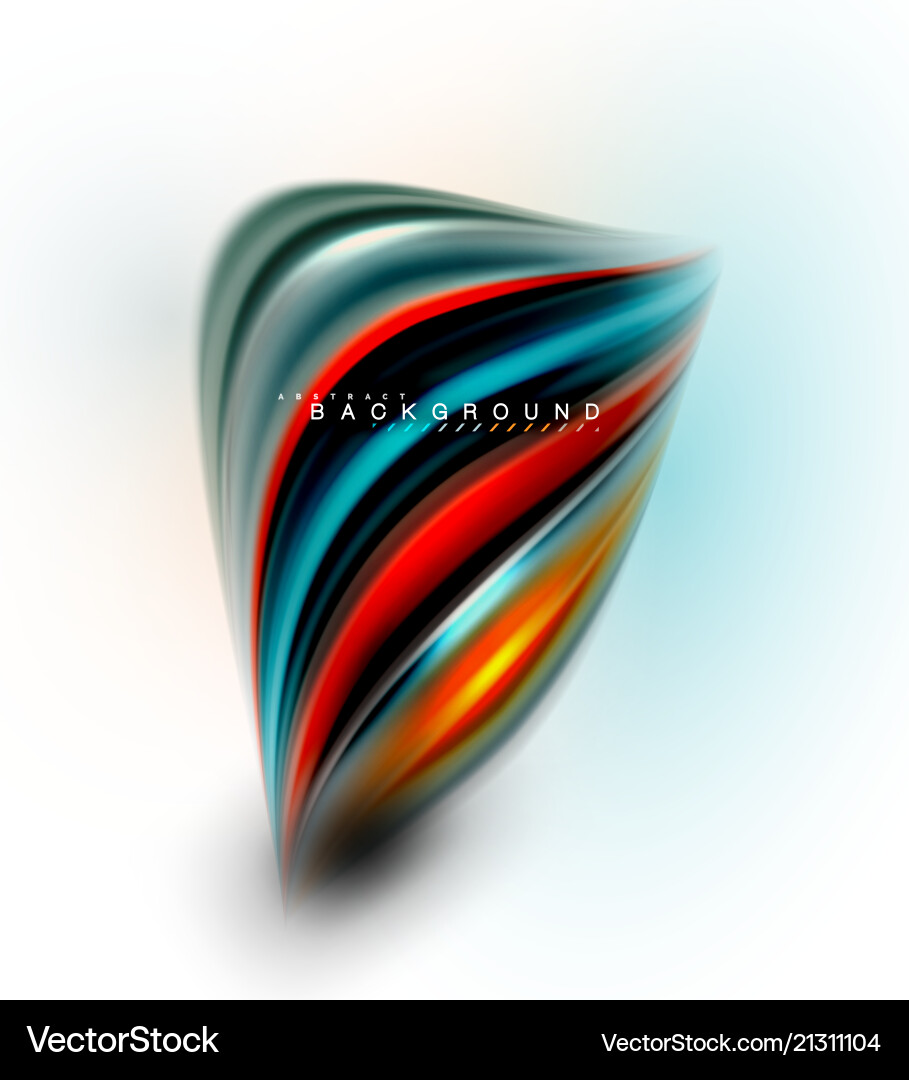 Fluid liquid mixing colors concept on light grey Vector Image