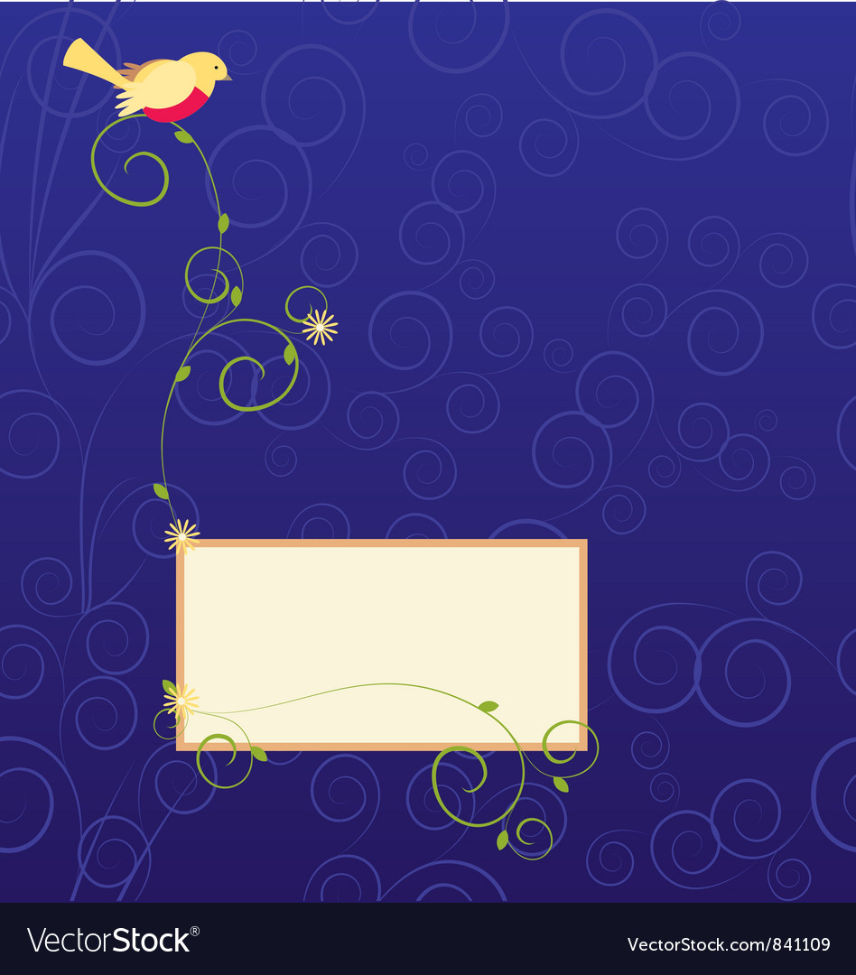 Bird frame Royalty Free Vector Image - VectorStock