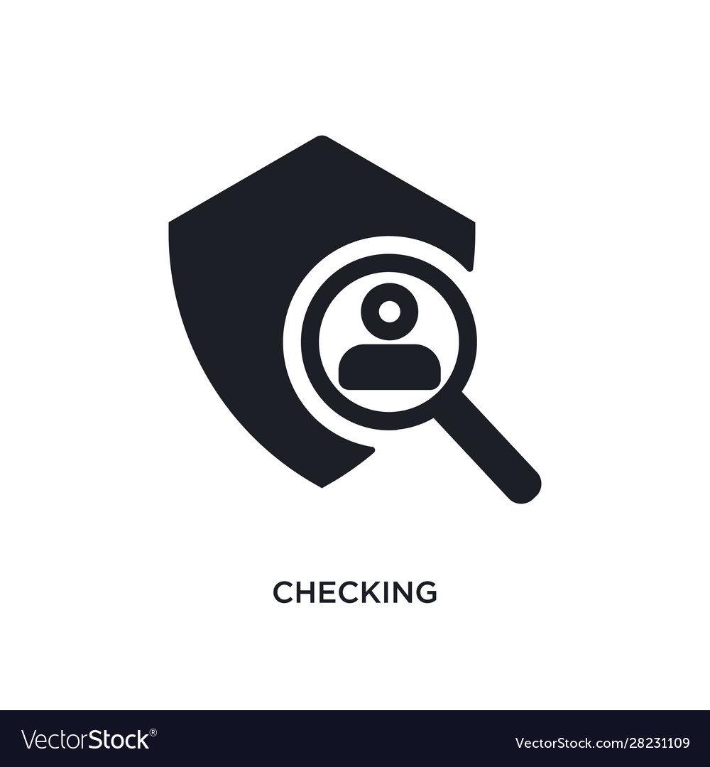 Checking isolated icon simple element from Vector Image