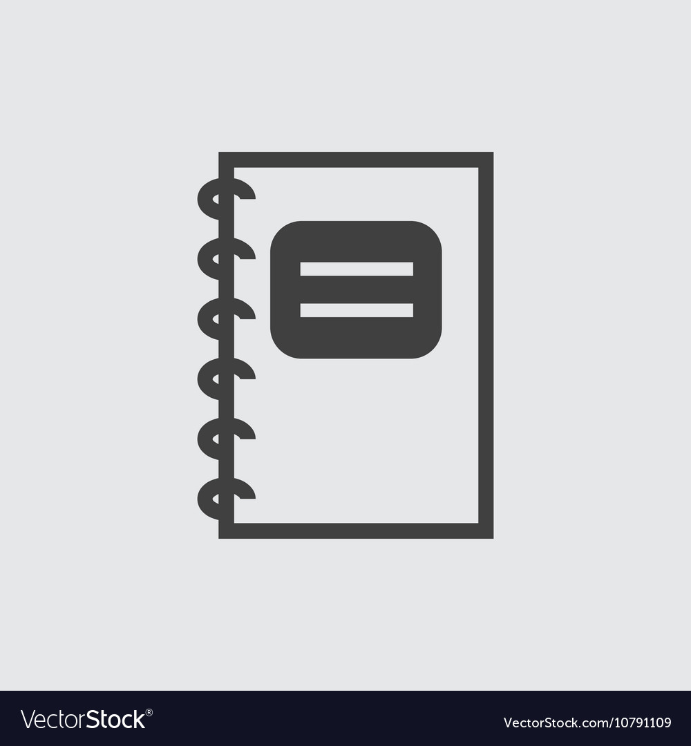 Notebook icon Royalty Free Vector Image - VectorStock