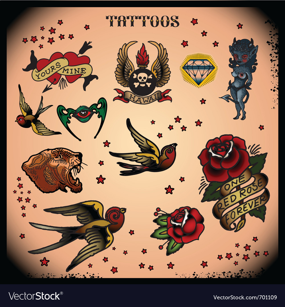 Tattoos Royalty Free Vector Image - VectorStock