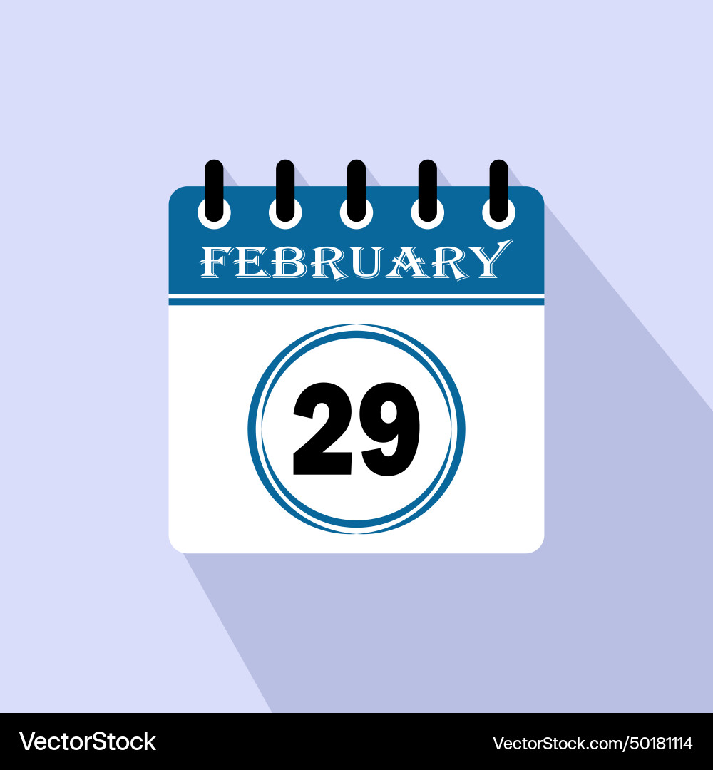 29th days of the month Royalty Free Vector Image