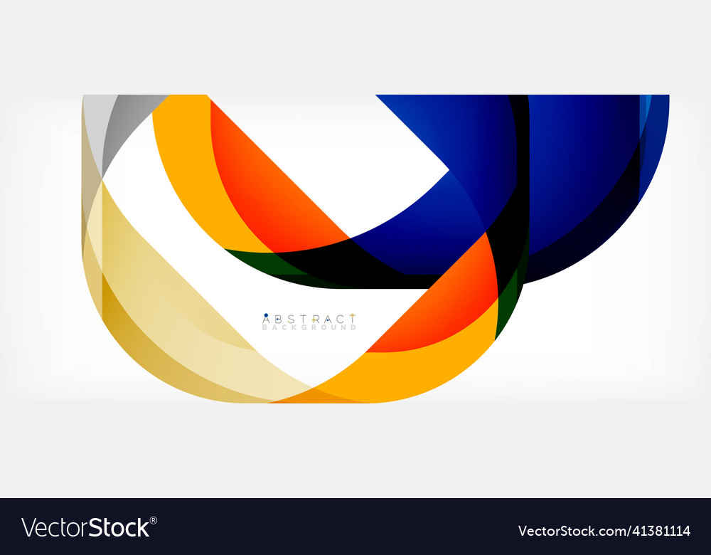 Abstract square shape with overlapping waves Vector Image