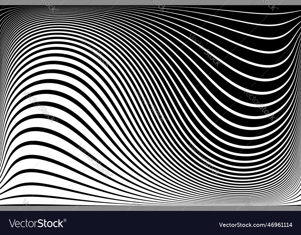 Wavy lines pattern Royalty Free Vector Image - VectorStock