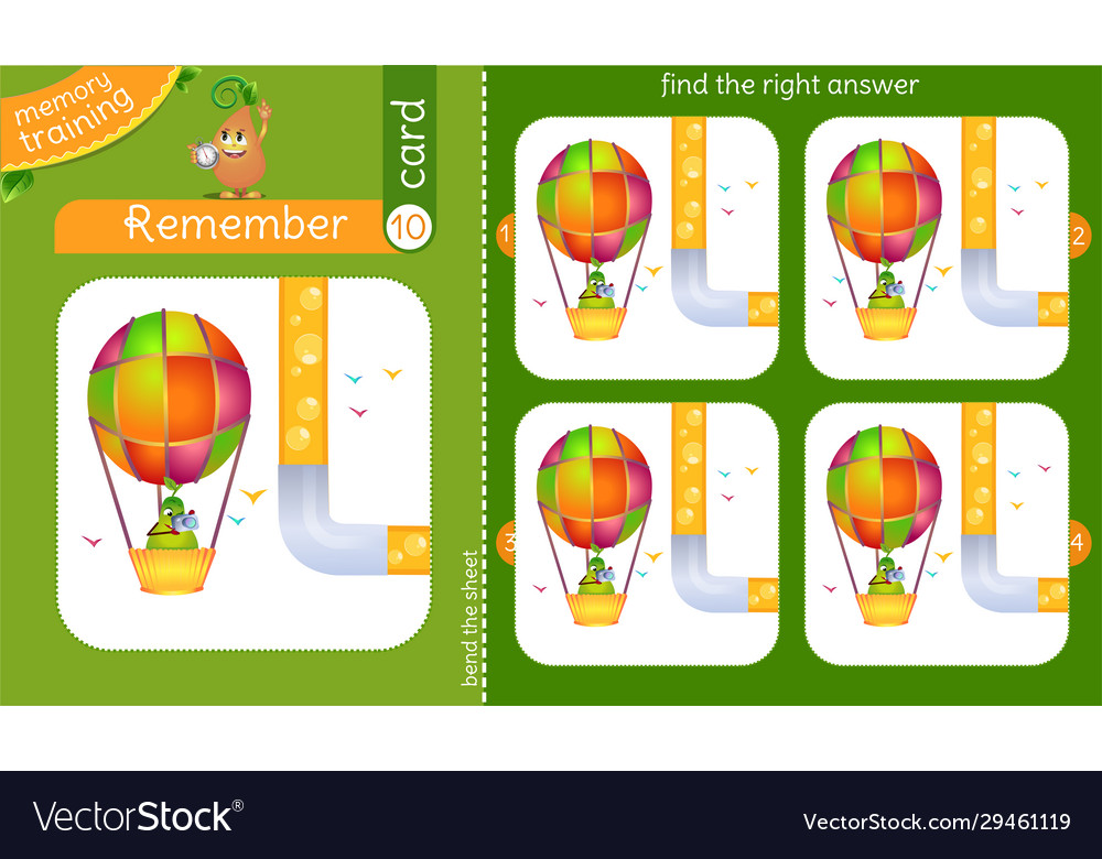 Find fruit right answer memory Royalty Free Vector Image