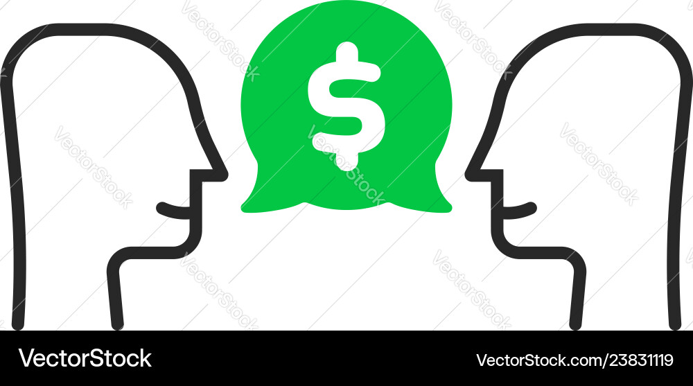 Good deal between two person Royalty Free Vector Image