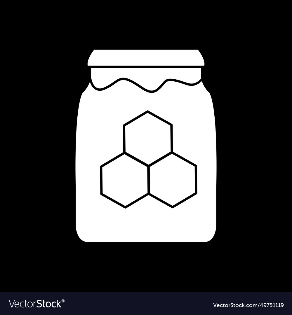 Honey jar icon logo image Royalty Free Vector Image
