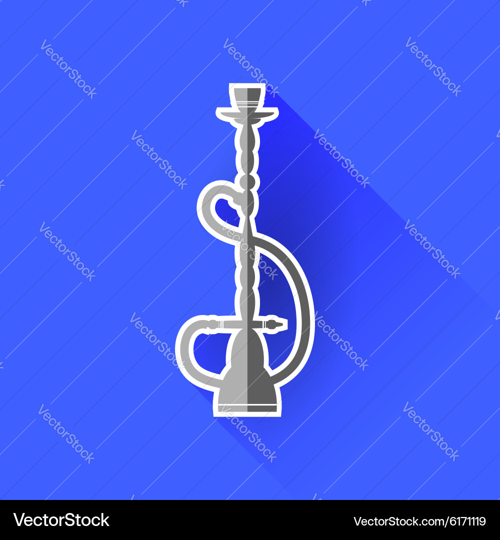 Hookah silhouette Royalty Free Vector Image - VectorStock