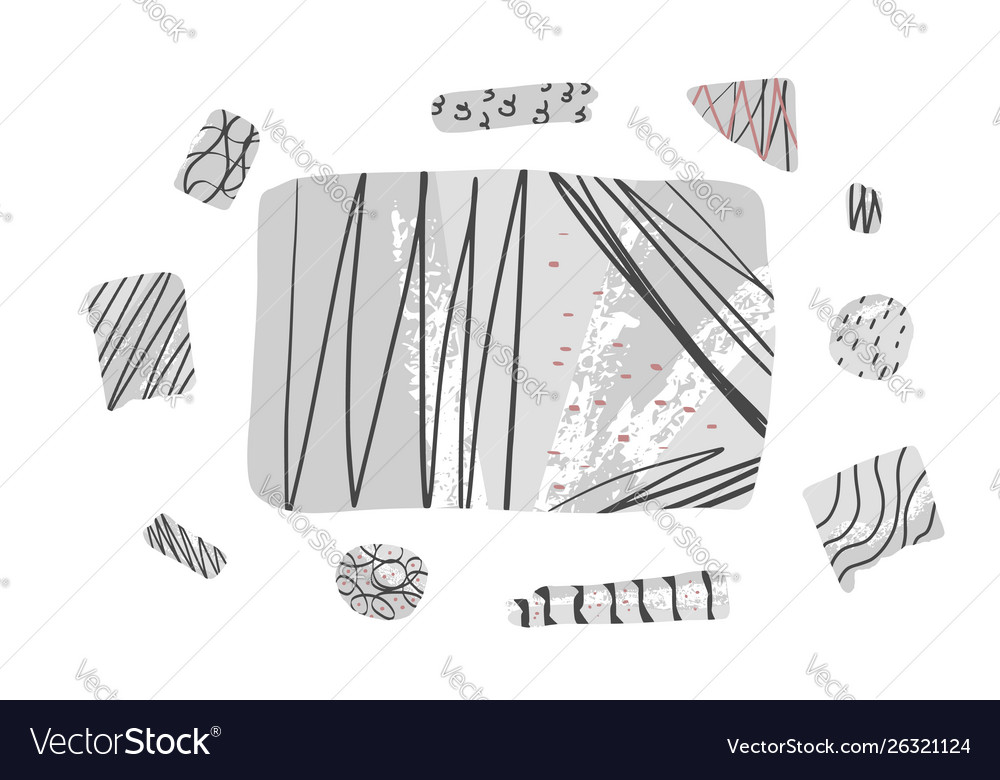 Set random design elements collection Royalty Free Vector