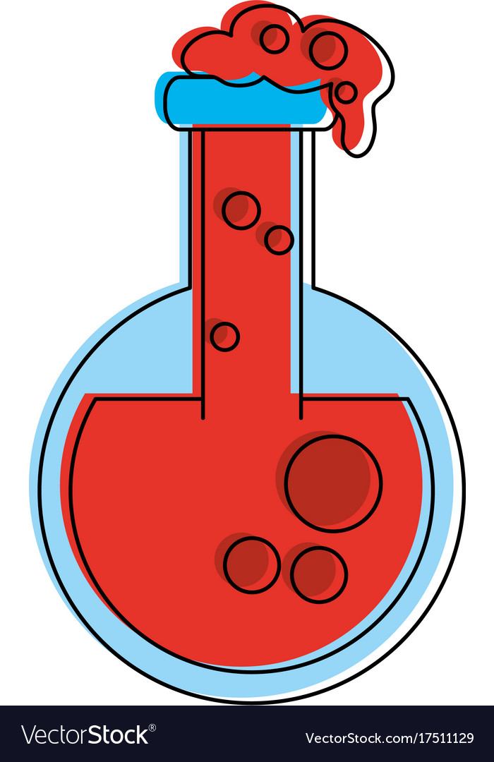 Round bottom flask icon image Royalty Free Vector Image