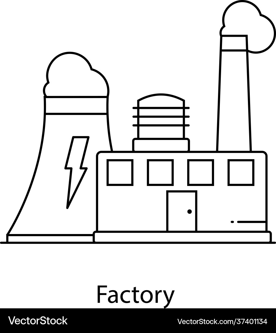 Factory Royalty Free Vector Image - VectorStock