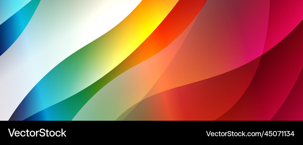Fluid wave lines with trendy color gradient Vector Image