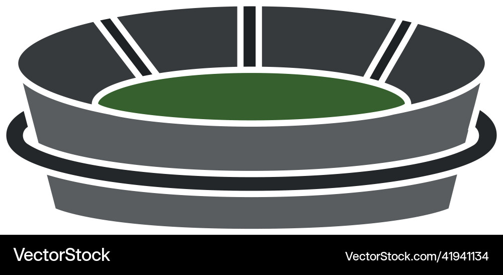 Isolated circle open stadium Royalty Free Vector Image