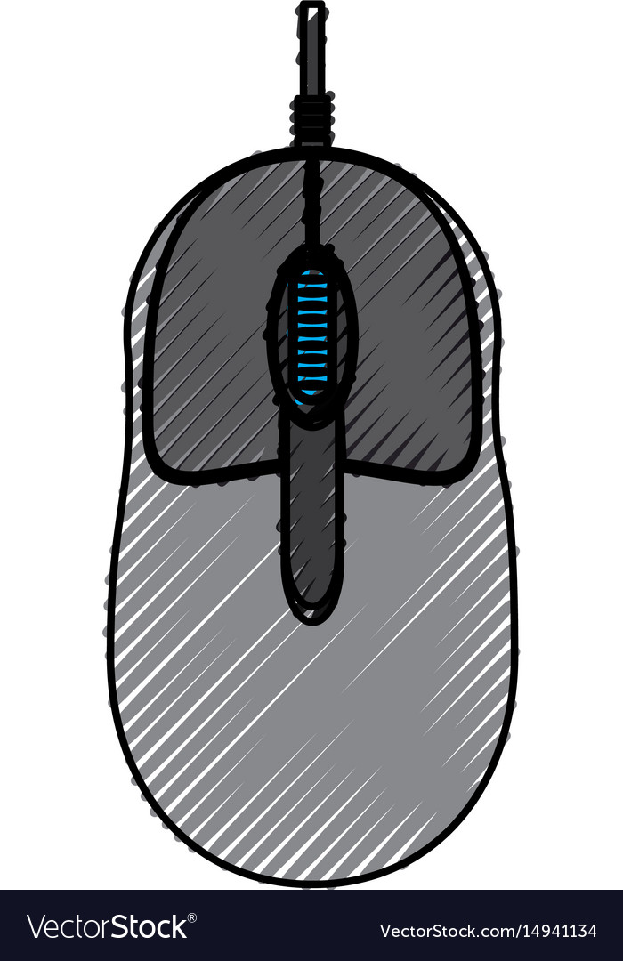 Mouse computer device Royalty Free Vector Image