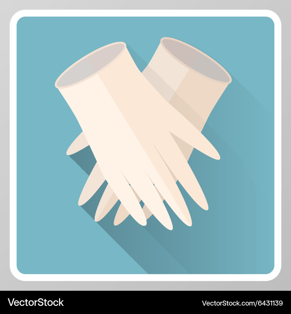 Medical gloves icon Royalty Free Vector Image - VectorStock