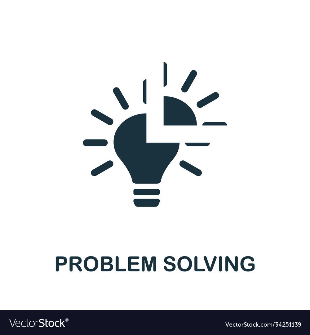 Problem solving icon simple element from life Vector Image