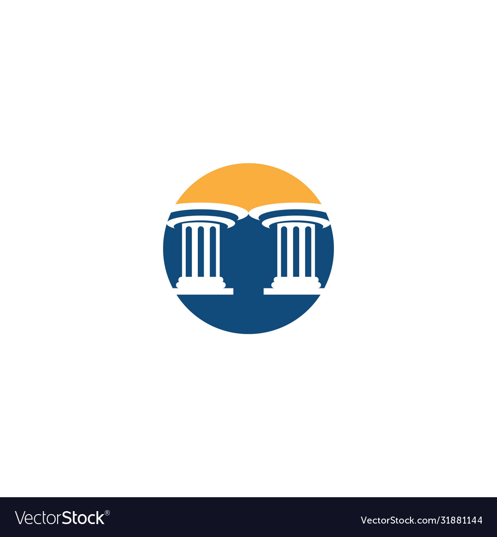 Column icon template Royalty Free Vector Image