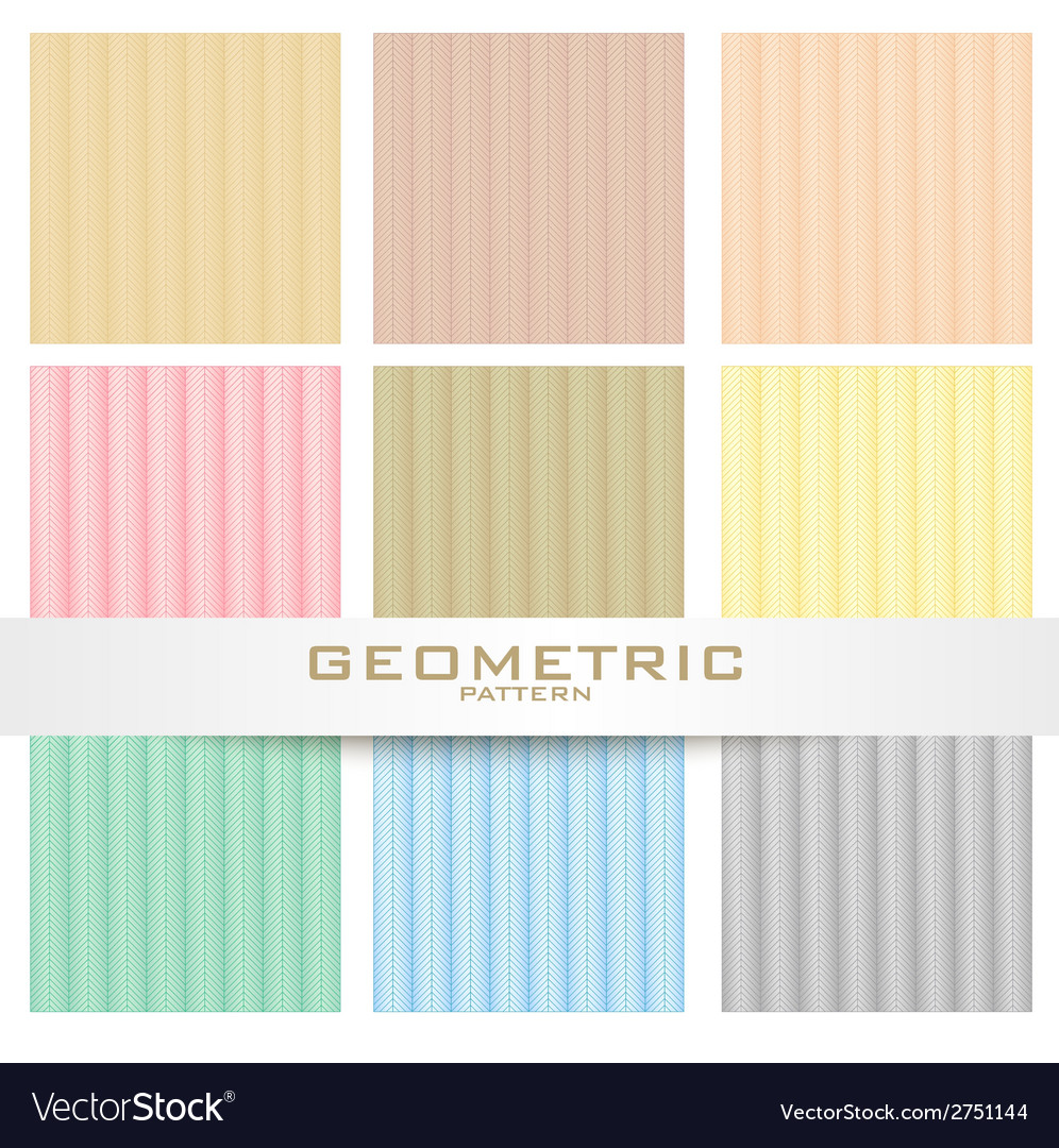 Herring bone patterns set Royalty Free Vector Image