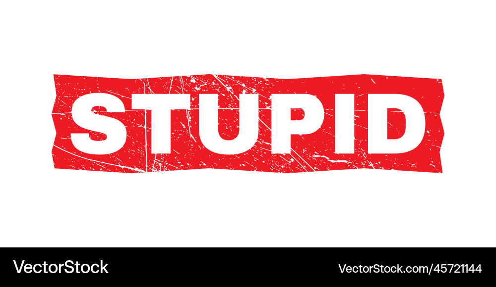 Stupid watermark stamp text tag between parallel Vector Image