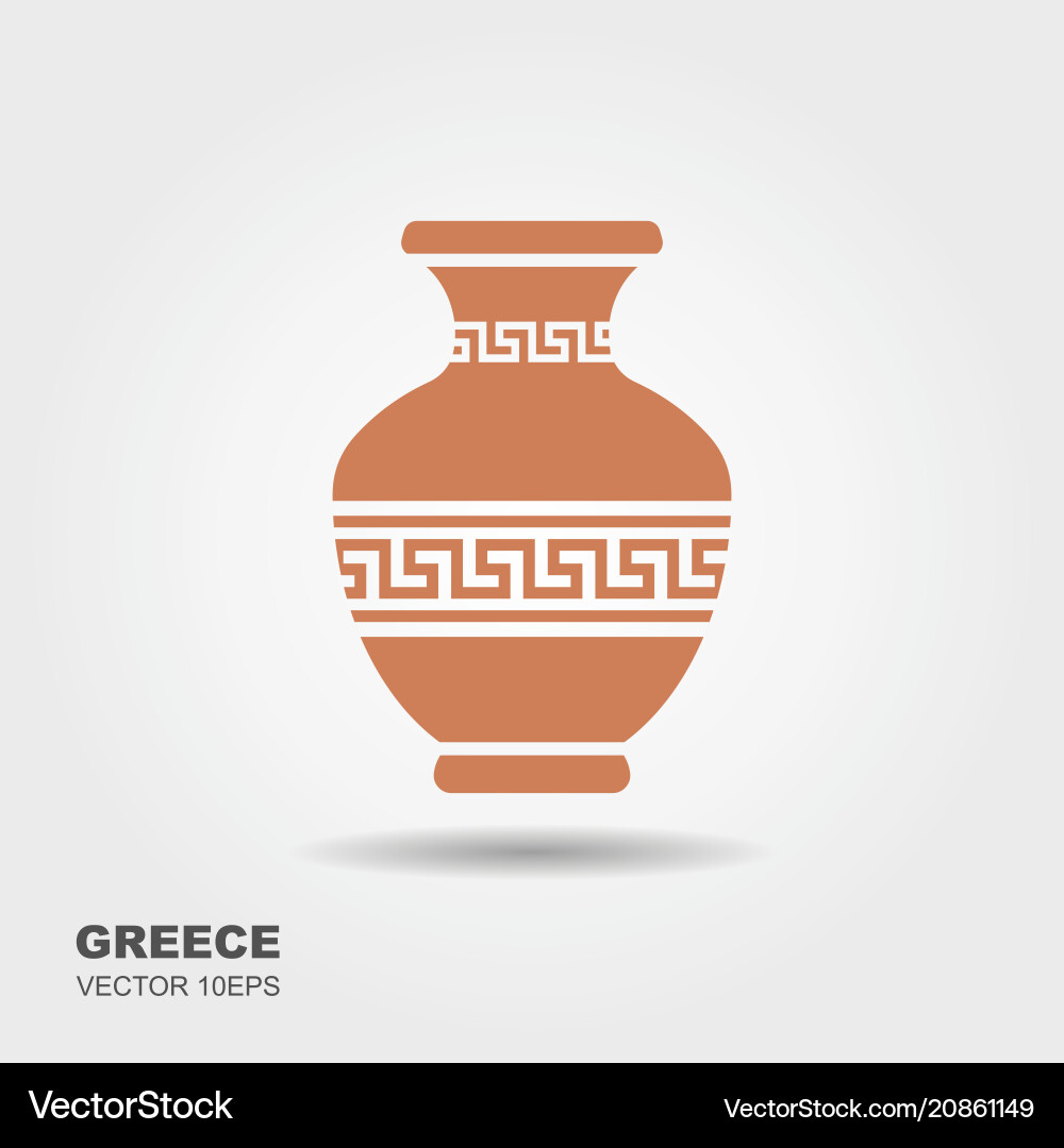 Antique greek vase Royalty Free Vector Image - VectorStock