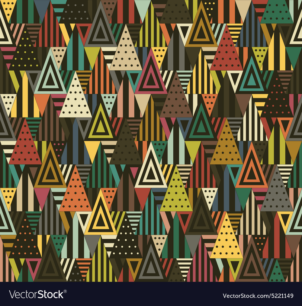 Geometric pattern with triangles Royalty Free Vector Image