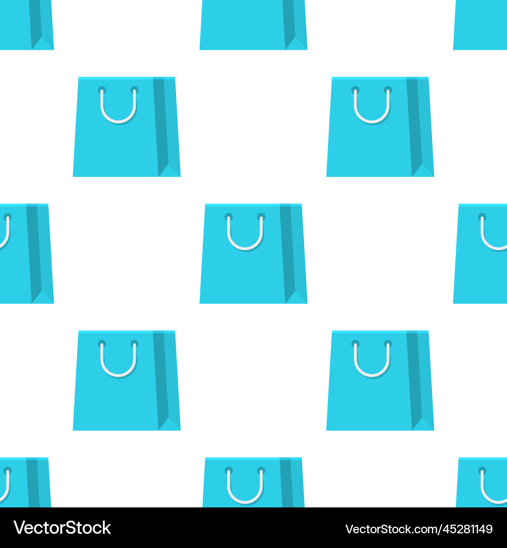 Shopping bag seamless texture background Vector Image