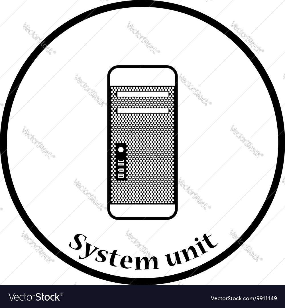 System unit icon Royalty Free Vector Image - VectorStock