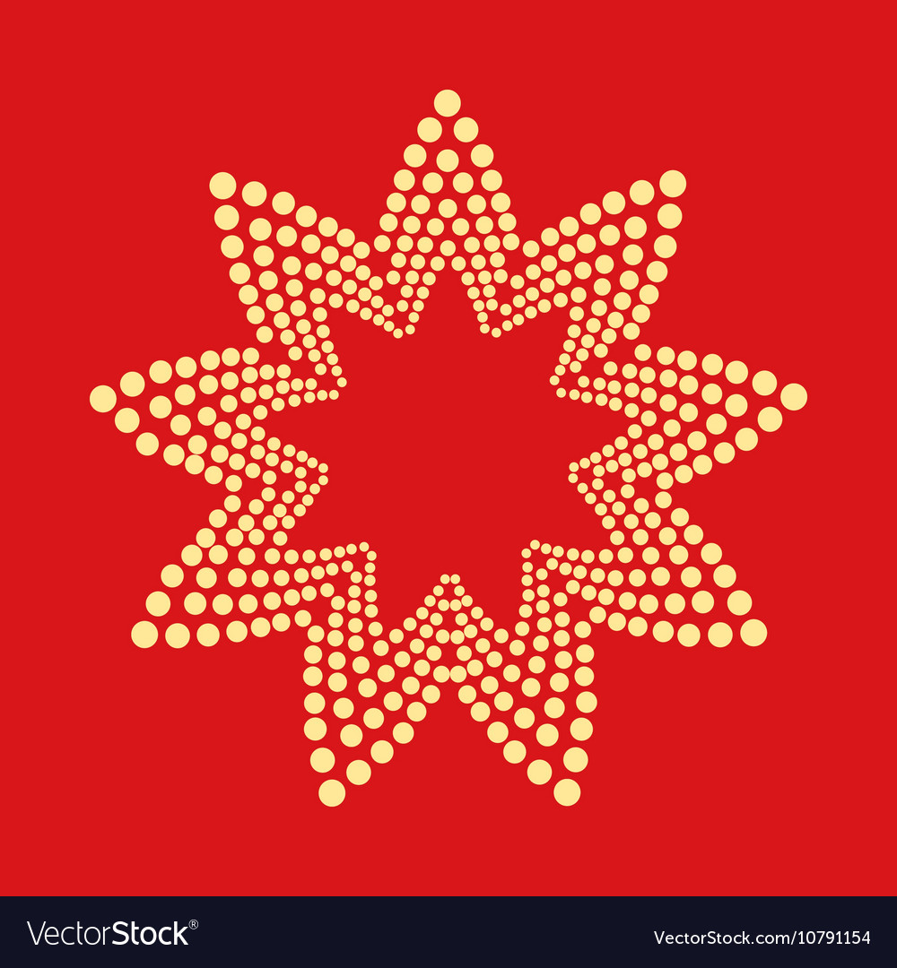 Abstract dotted shape design element Royalty Free Vector