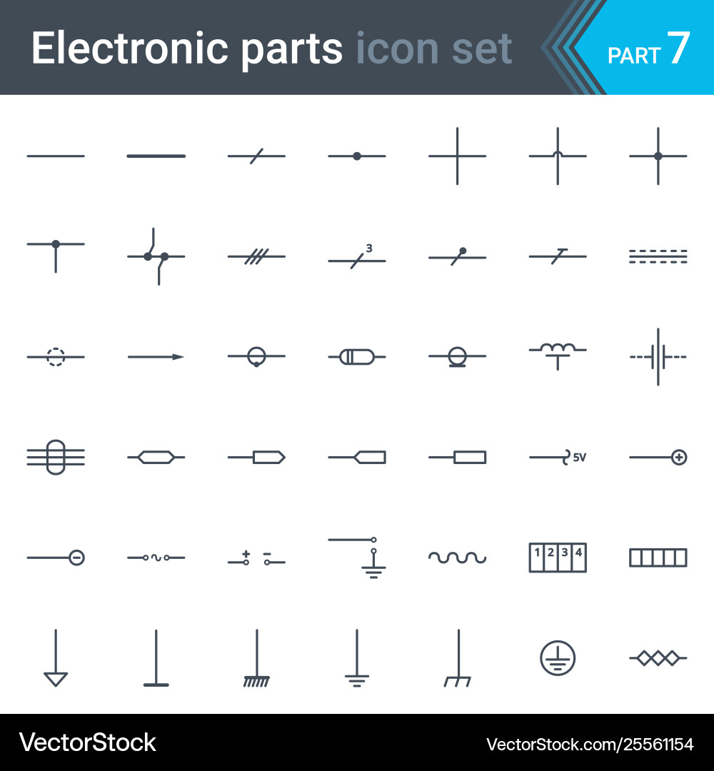 Lines wires cables and electrical conductors Vector Image
