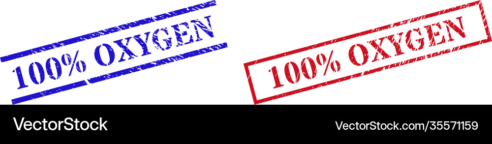 100 percents oxygen textured scratched stamp seals