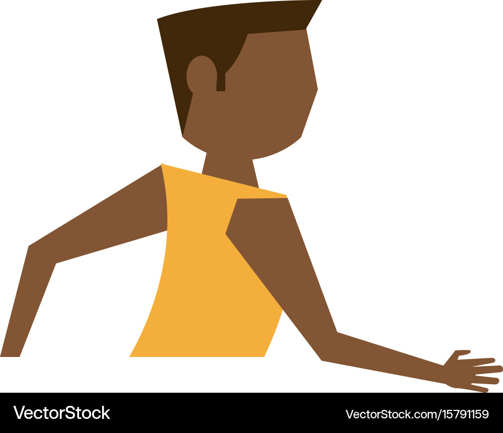Athlete sport avatar icon image Royalty Free Vector Image