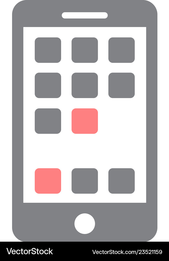 Business phone icon on white background Royalty Free Vector