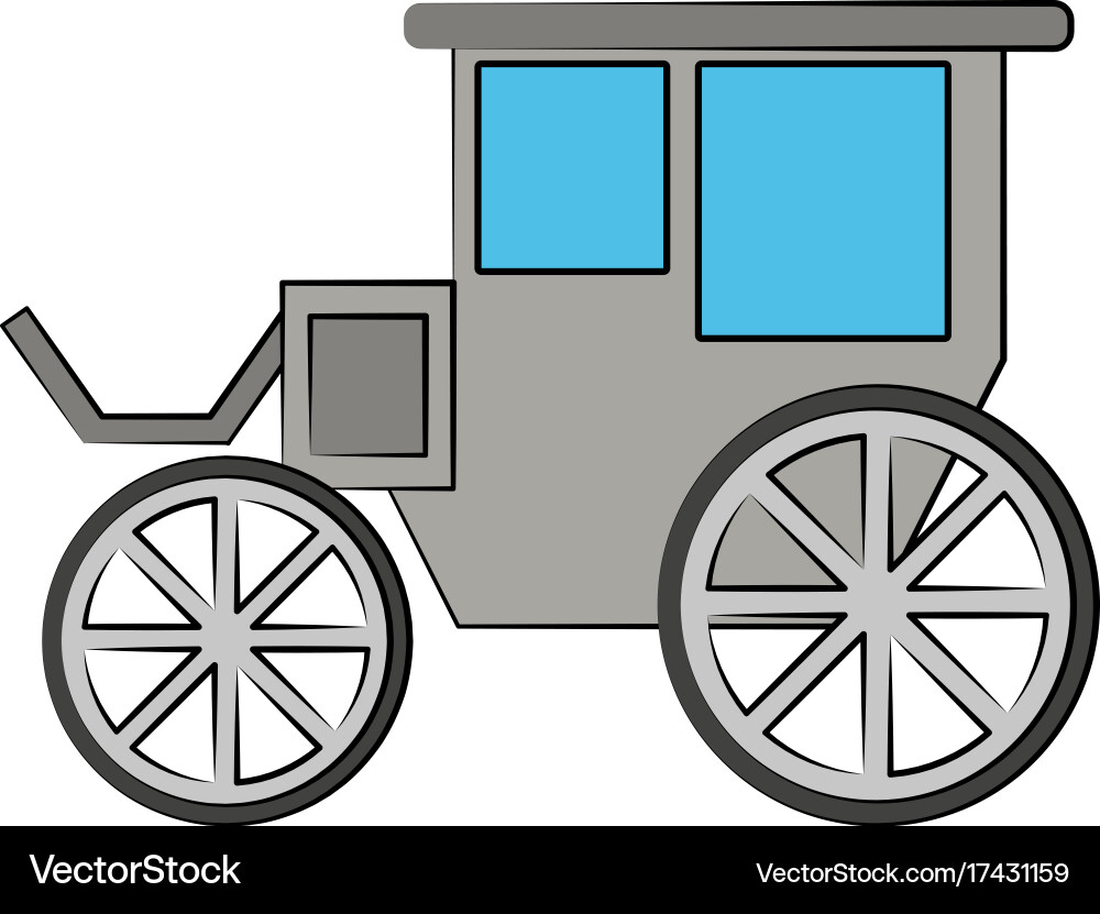 Carriage or chariot icon image Royalty Free Vector Image