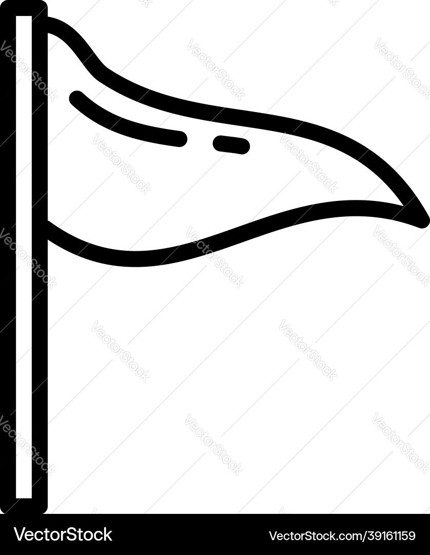 Diplomatic flag on a white background Royalty Free Vector