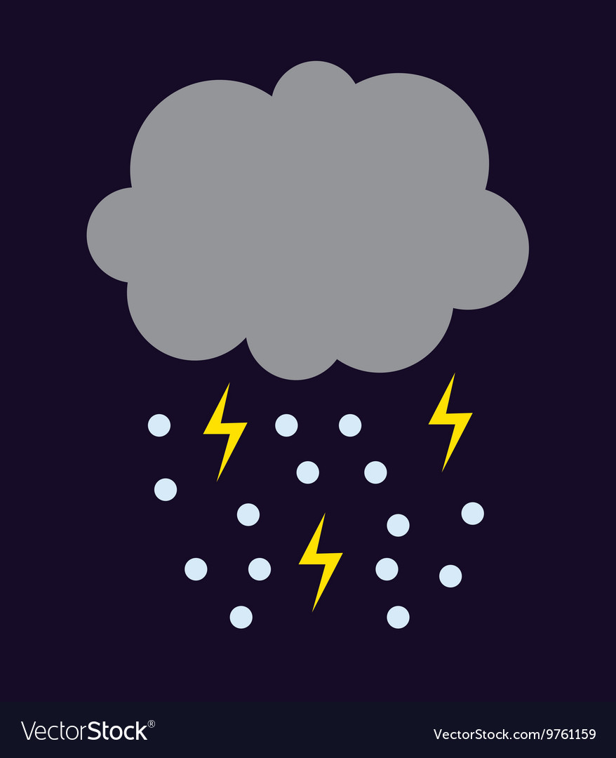 Storm cloud Royalty Free Vector Image - VectorStock