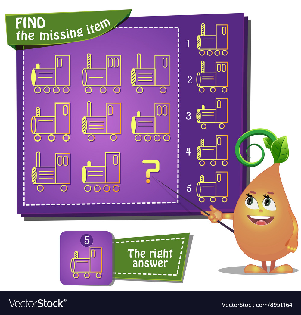 Find The Missing Part Royalty Free Vector Image