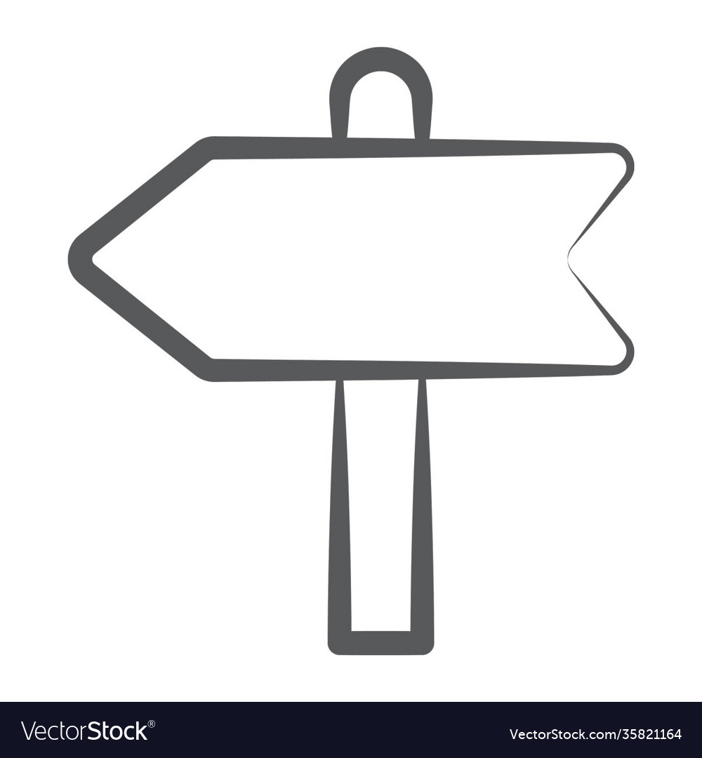 Guidepost Royalty Free Vector Image - VectorStock