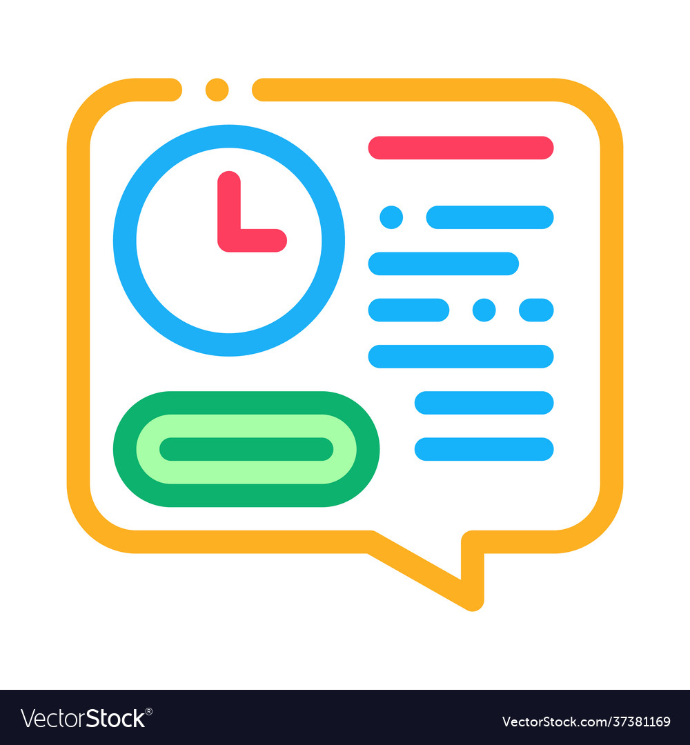 Deadline audit color icon Royalty Free Vector Image Deadline audit color icon Royalty Free Vector Image