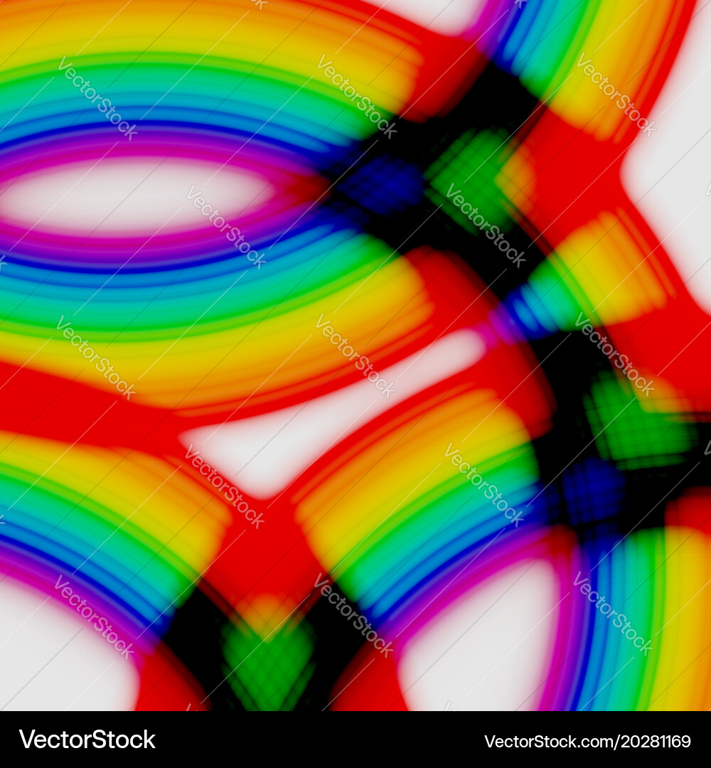 Rainbow circles Royalty Free Vector Image - VectorStock